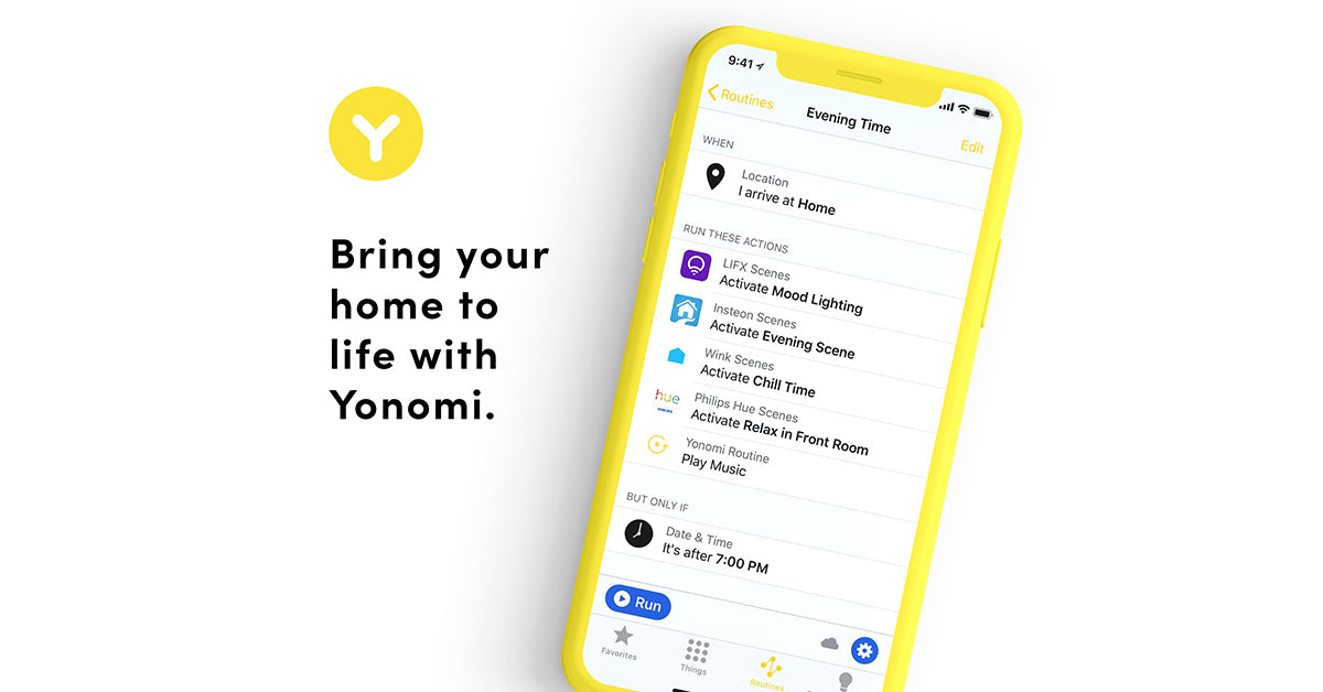 Run Yonomi Smart Home Routines with Omnifob | Keyport
