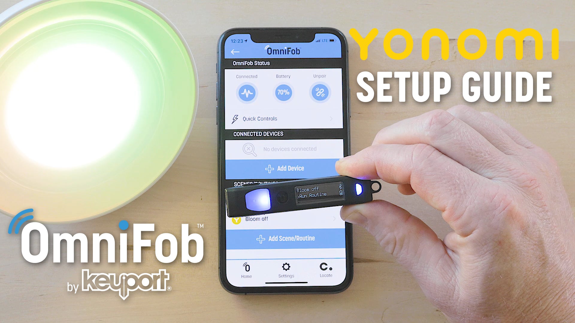 Set Up Yonomi on OmniFob Smart Remote | Keyport