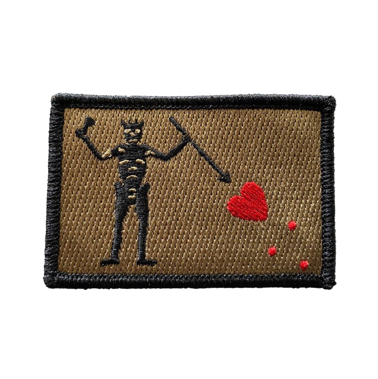 Blackbeard Pirate Flag 2x3 Hook & Loop Tactical Morale Patch