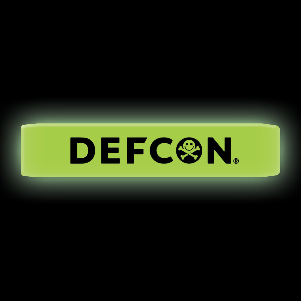 DEF CON Logo Glow-in-the-Dark Custom Faceplate | Keyport