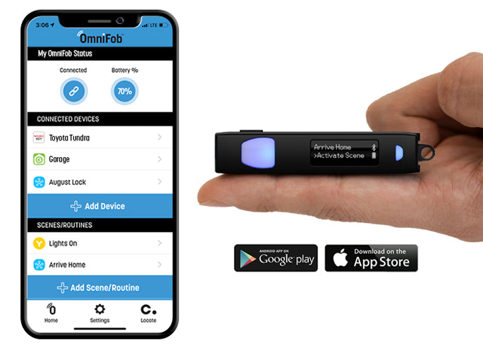 Smart Remote, Smart Fob + Key Finder | OmniFob by Keyport