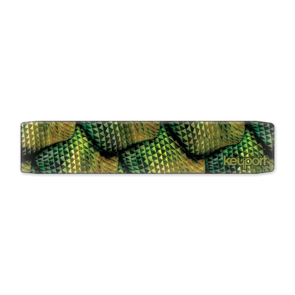 Green 3D Snake Skin Faceplate, Green 3D Side Plate | Keyport