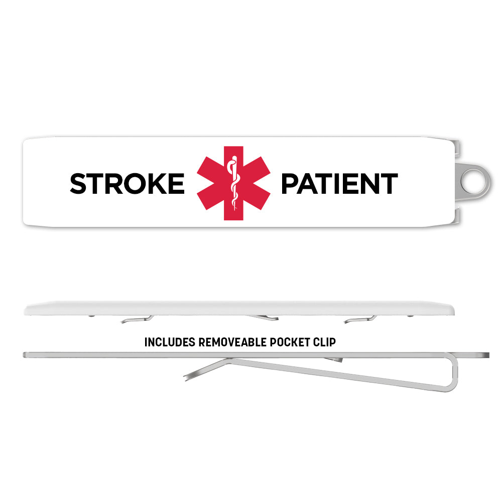 Medical Alert Clip - Stroke Survivor | Medical ID | Keyport